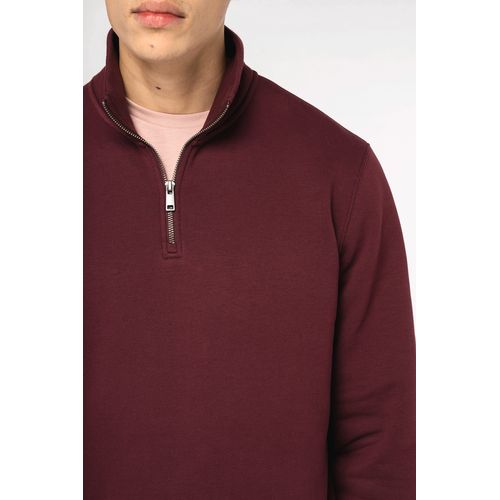 Sweatshirt eco-responsável gola subida 1/2 fecho de homem, ENERRE