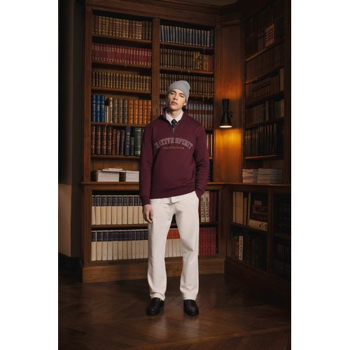 Sweatshirt eco-responsável gola subida 1/2 fecho de homem, ENERRE